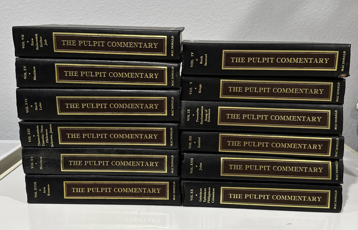 Set of 12 The Pulpit Commentary Bible by Exell Spence, Macdonald Pub | eBay