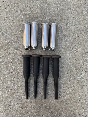 4 Surge Milker Inflation Shells Teat Stainless Steel Cups with Rubber ...