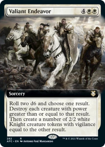 MTG Valiant Endeavor Commander: Adventures in the Forgotten Realms NM ...