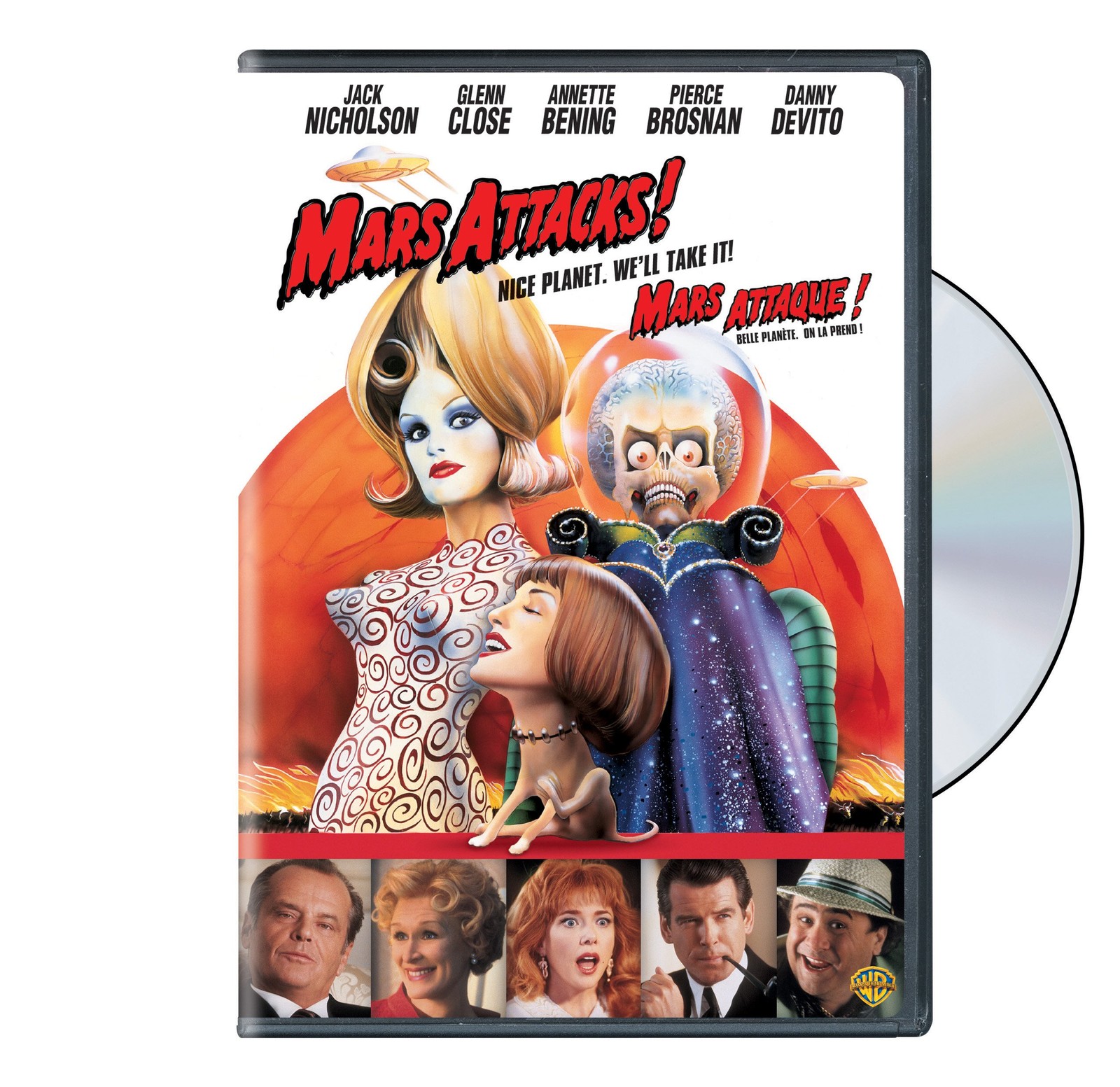 Mars Attacks! (DVD) Jack Nicholson Glenn Close Annette Bening (US ...