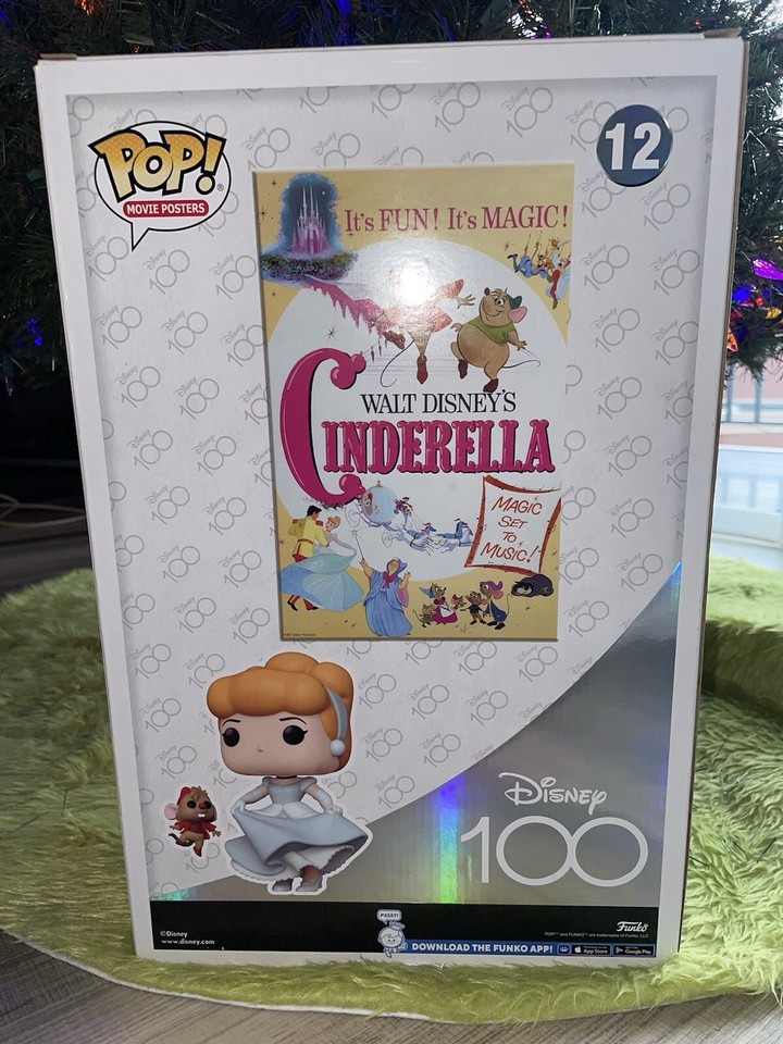 Funko Pop! Movie Poster with Case: Disney - Cinderella with Jaq #12 ...