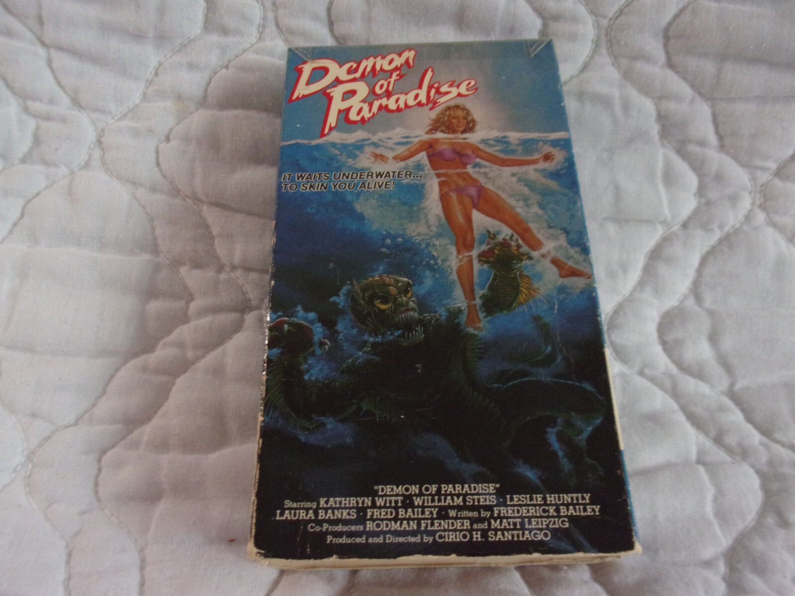DEMON OF PARADISE VHS LIZARD MAN HORROR FEMALE NUDITY PHILIPPINES KATHRYN WITT 85393504939| eBay