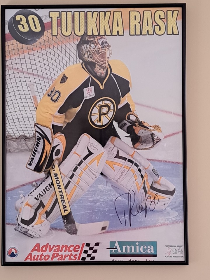 Tuuka Rask Framed 17x24 Signed PBruins Poster | eBay