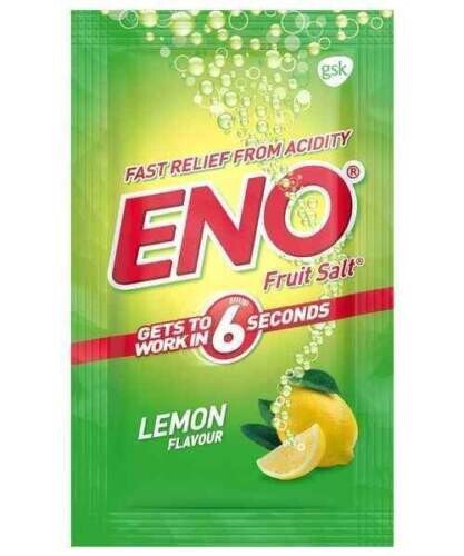 10x Eno Fruit Salt Lemon 5g 5 Gram Sachet Antacid Fast Relief From ...
