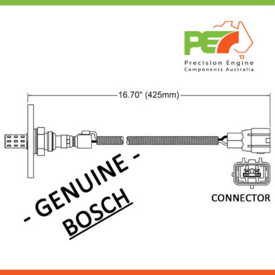 * BOSCH * Oxygen Sensor O2 For Toyota Corolla Paseo Tarago AE101 AE102 ...