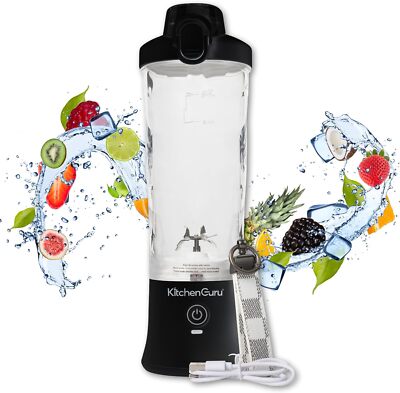 Kitchen Guru Personal Blender Smoothie Juice Mixer Portable Bottle ...
