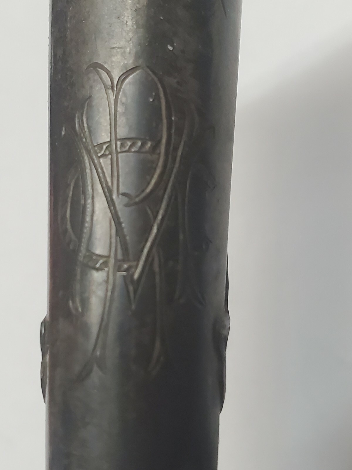 RARE COMMANDER BATON SWAGGER STICK STERLING TIP PHILIPPINES COLLECTIBLE ...