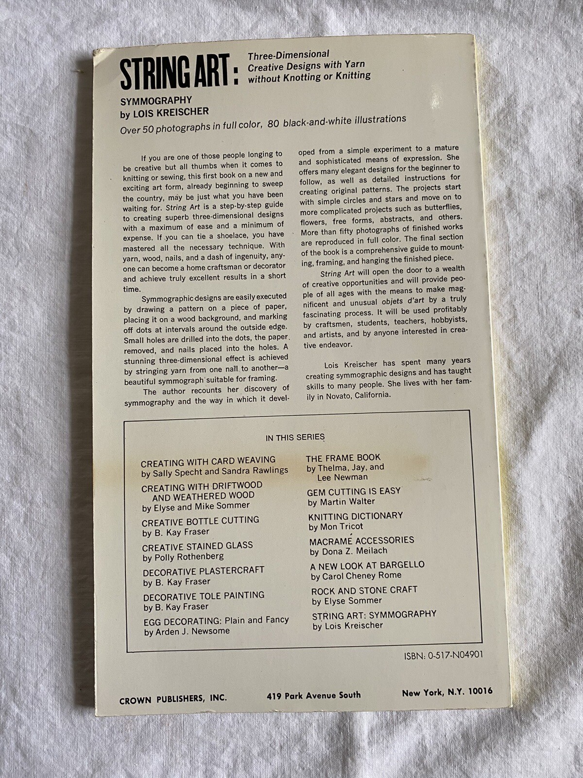 String Art: Symmography 3-D Creative Designs Art 1971 Kreischer Book | eBay