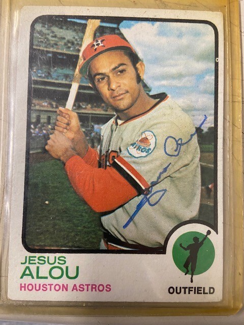 AUTOGRAPHED 1973 Topps Jesus Alou #93 HOUSTON ASTROS RARE | eBay