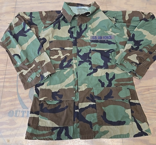 Salty USGI BDU M81 Woodland Combat Uniform Field Jacket Medium regular ...