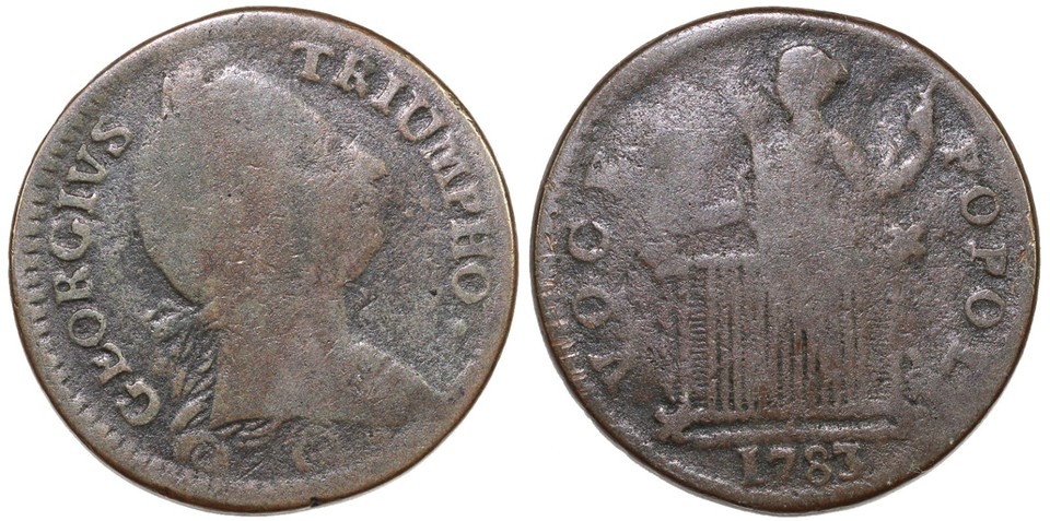 1783 Baker-7 Washington Georgivs Triumpho Colonial Copper Token | eBay