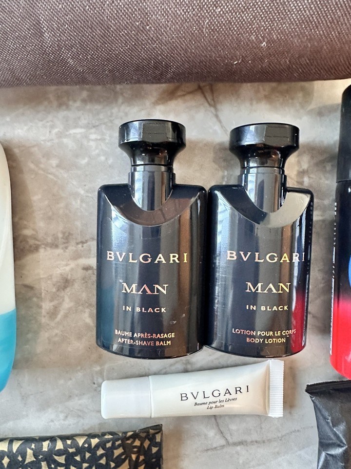 Bulgari Men’s Emirates Business In Flight Wash Bag & Kit Man In Black ...