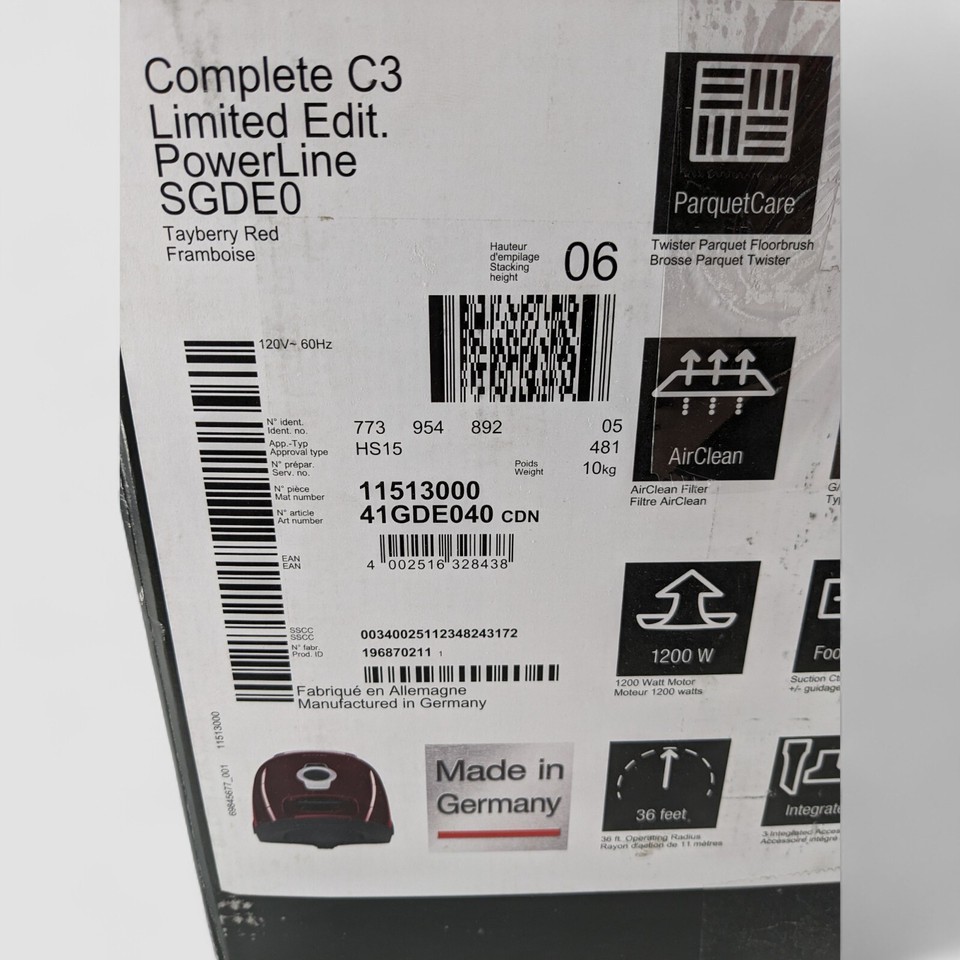 Miele Complete C3 Limited Edition Multi-Floor Corded Canister Vacuum ...