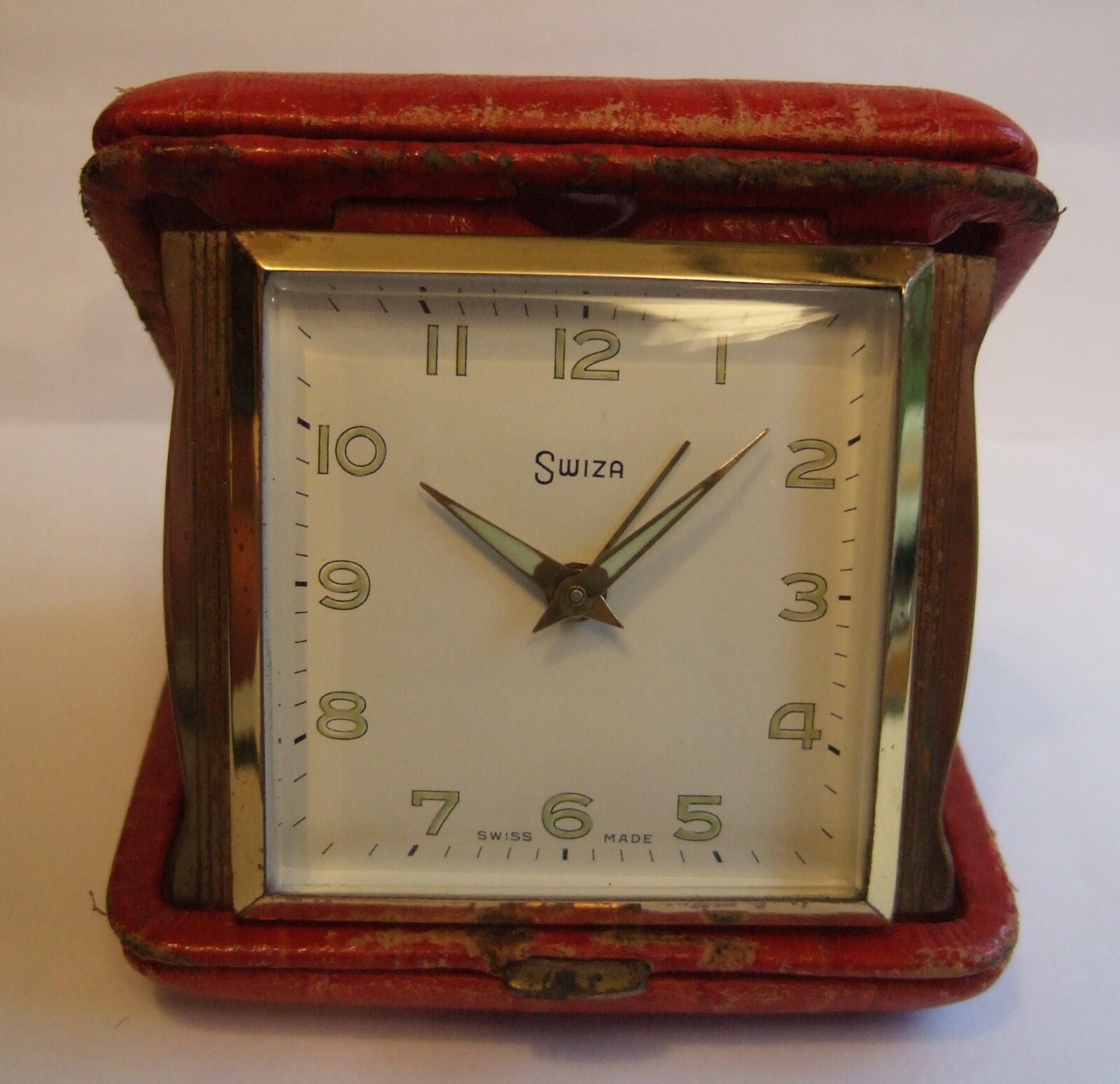 Good Vintage 1950's Swiza Art Deco Swiss Made Travel Alarm Clock! | eBay UK
