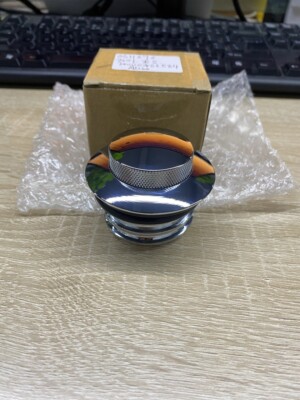 Pop-up Tank Gas Cap Chrome/Silver Vented Flush Mount Fuel Filler Cap ...