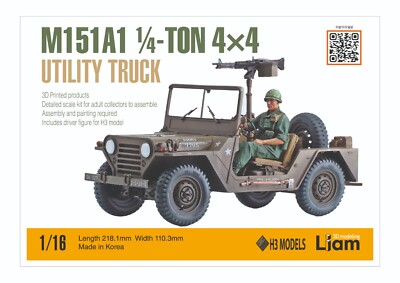 1/16 scale M151A1 Mutt US Military Vehicle model 3d printed kit | eBay