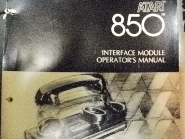 ATARI 850 Interface Module OWNERS and TECHNICAL MANUAL | eBay