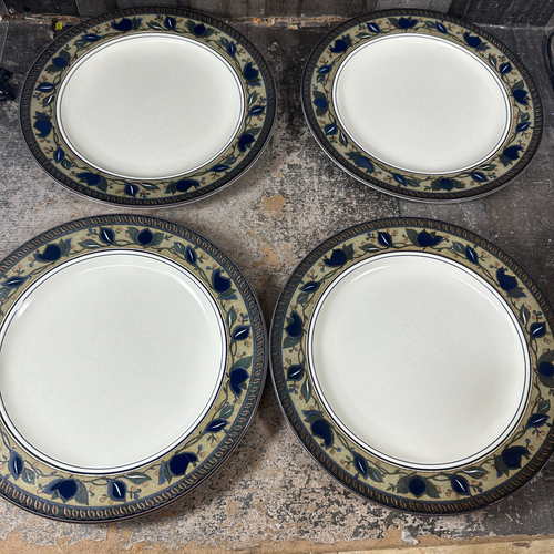 SET OF 4--Mikasa ARABELLA Dinner Plates 11 1/8" CAC01 Intaglio | eBay