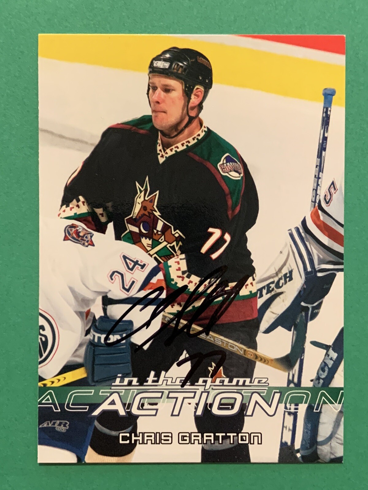 CHRIS GRATTON Signed 2003-04 ITG In The Game Action #488 Coyotes ...