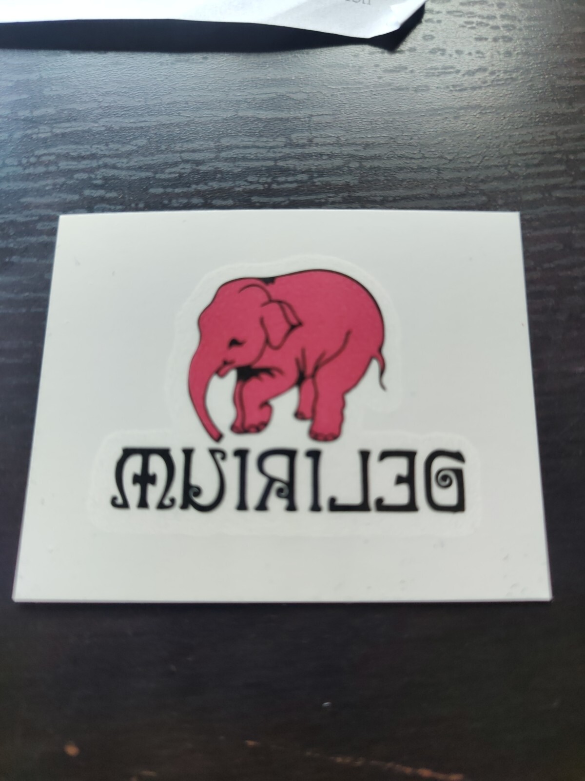 Delirium Tremens Belgium Brewery pink elephant temporary tattoo 3" | eBay