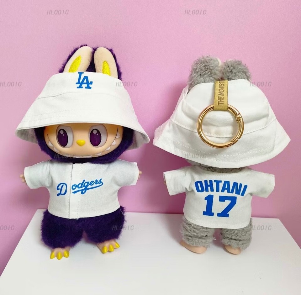 Labubu Dodgers Baseball Sport Outfit Clothes (Doll Not Included) Ohtani ...