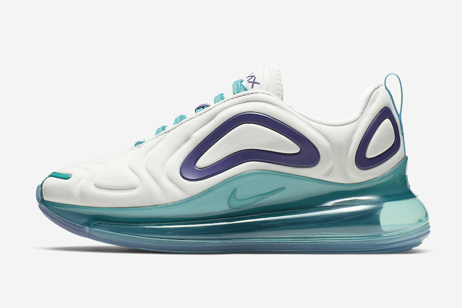 Nike Air Max 720 Women's 7 Running Shoes White Purple Spirit Teal ...