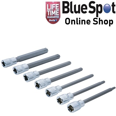 ALLEN KEY SOCKETS SET LONG REACH 7 PIECES 3/8" DRIVE 3mm - 10mm, BLUE ...