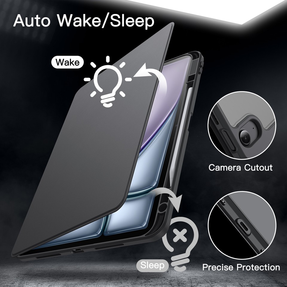 JETech Rotating Case for iPad Air 13-Inch M3/M2 (2025/2024) with Pencil ...