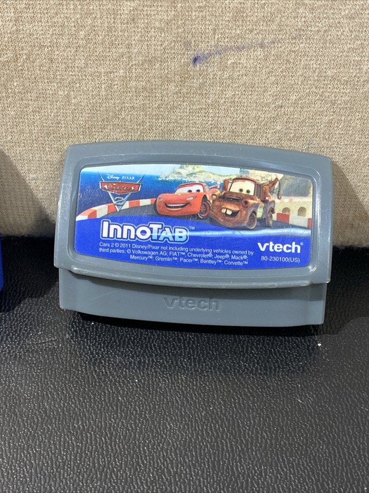 Vtech InnoTab Disney Pixar Cars 2 + TMNT Turtle Power Cartridge Games ...