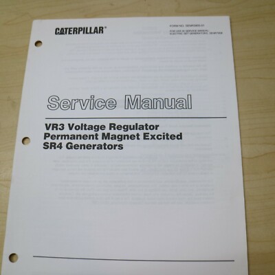 CATERPILLAR VR3 VOLTAGE REGULATOR SR4 Generator Shop Repair Service ...