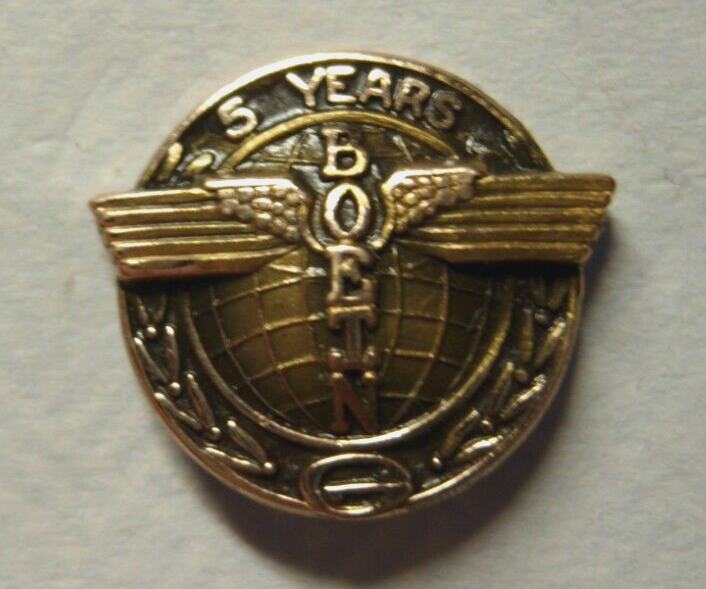 Boeing Aircraft 10K Gold 5 Year Service Employee Pin - cTo Maker - SB ...