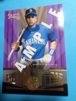 RARE VINTAGE PINNACLE SELECT ALEX RODRIEGUEZ SEATTLE MARINERS SAMPLE ...