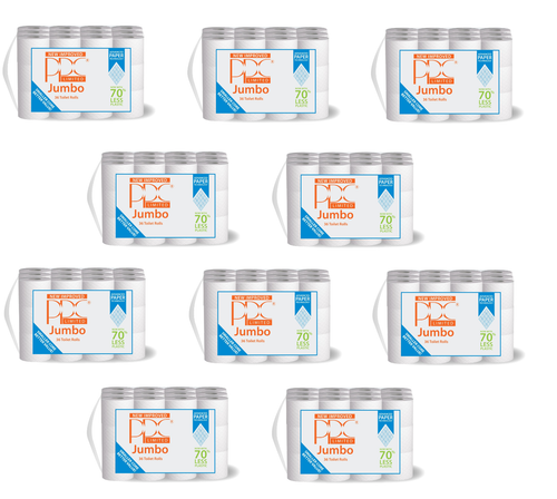 36/72/108 White Toilet Tissue Rolls 2ply PPC Quilted Embossed Toilet ...