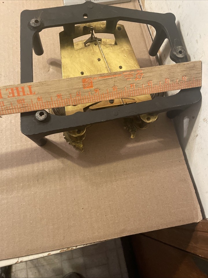 Antique ITR International Time Recording Punch Clock Movement & Bracket ...