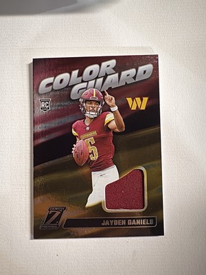 2024 Panini Zenith Jayden Daniels #CG2 color guard relic rookie card | eBay