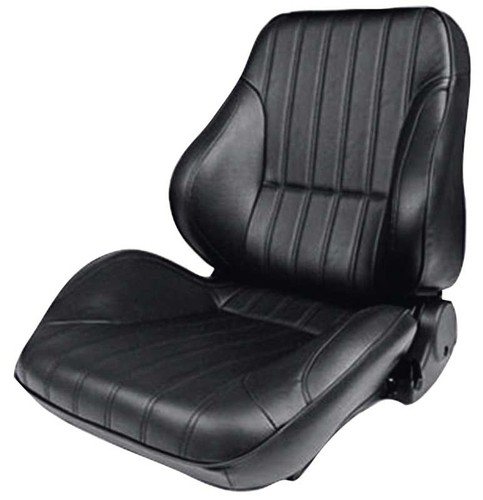 Procar Rally Series Black Vinyl Low Back Recliner Bucket Seat; Left ...