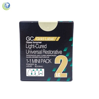 GC Fuji Gold Label 2 LC Light Cured Glass Ionomer Cement - A2 | eBay