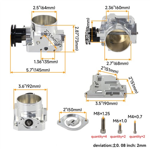 New Racing 64mm Throttle Body For Mazda Miata MX-5 1.8L BP-ZE 1994-1997 ...