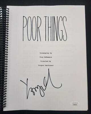 Yorgos Lanthimos Signed Poor Things Replica Movie Script Director JSA AR41359 | eBay