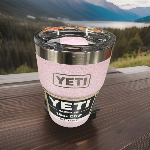 YETI Rambler 16 oz STACKABLE Cup w/ matching MAGSLIDER lid Cherry ...