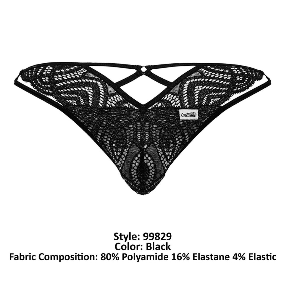 Mens Underwear: CandyMan 99829 Lace Thongs | eBay