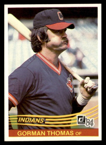 Gorman Thomas 1984 Donruss Card #574 Cleveland Indians | eBay