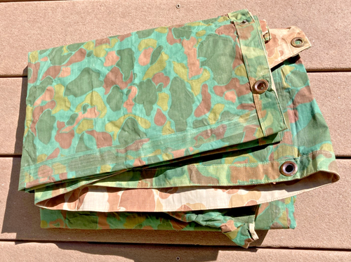 WW2 USMC Poncho US Navy Marine Corps Camouflage Reversible Field Gear ...