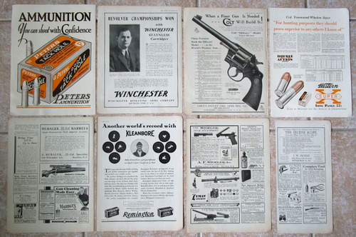 1931 NRA's The American Rifleman Magazine ADS COLOR & BLACK & WHITE ...