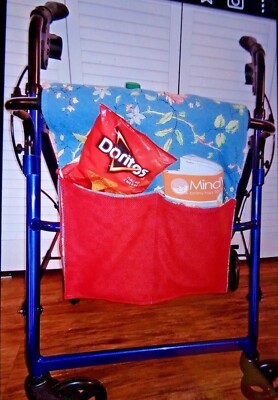 Custom Walker Organizer Tote Bag Holder Caddy Carrier Floral Mail 4 ...