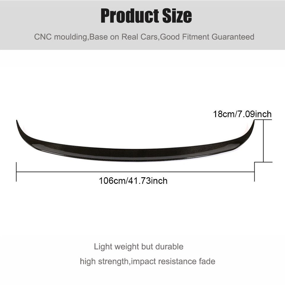 For 2016-2024 Tesla Model X Real Carbon Fiber Rear Trunk Boot Lid ...