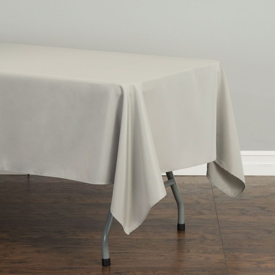 LinenTablecloth 60 x 102 in Rectangular Polyester Tablecloth Wedding ...