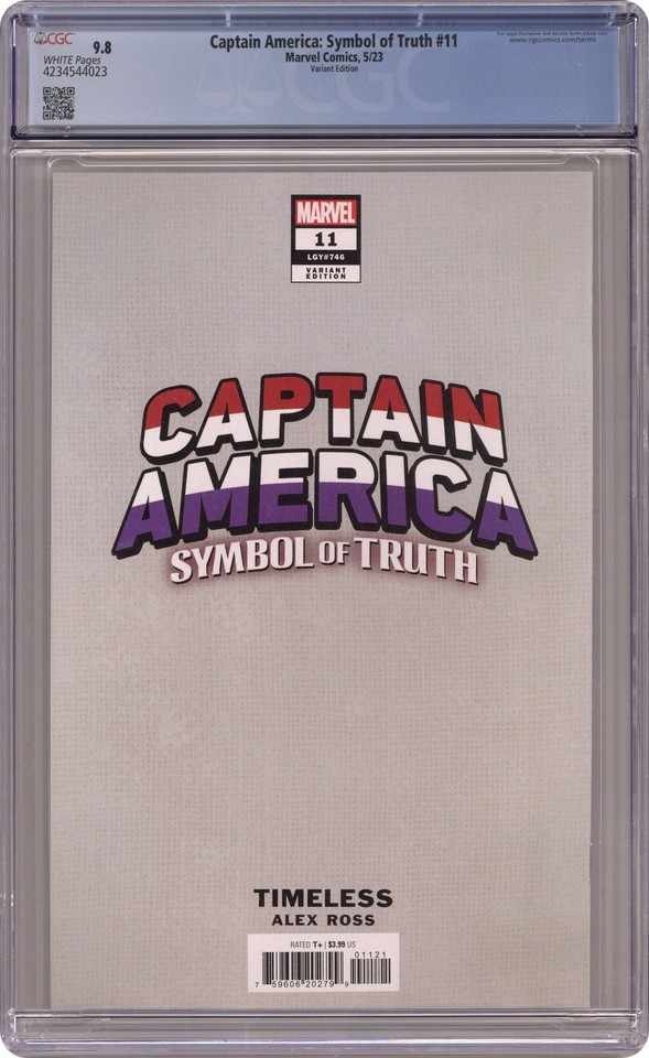 Captain America Symbol of Truth #11B CGC 9.8 2023 4234544023 | eBay