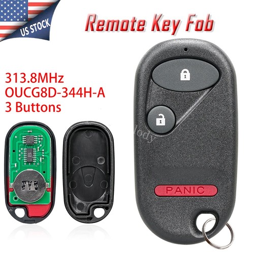 3 Buttons Keyless Remote Key Fob for Honda Element 2005-2011 Civic Si ...