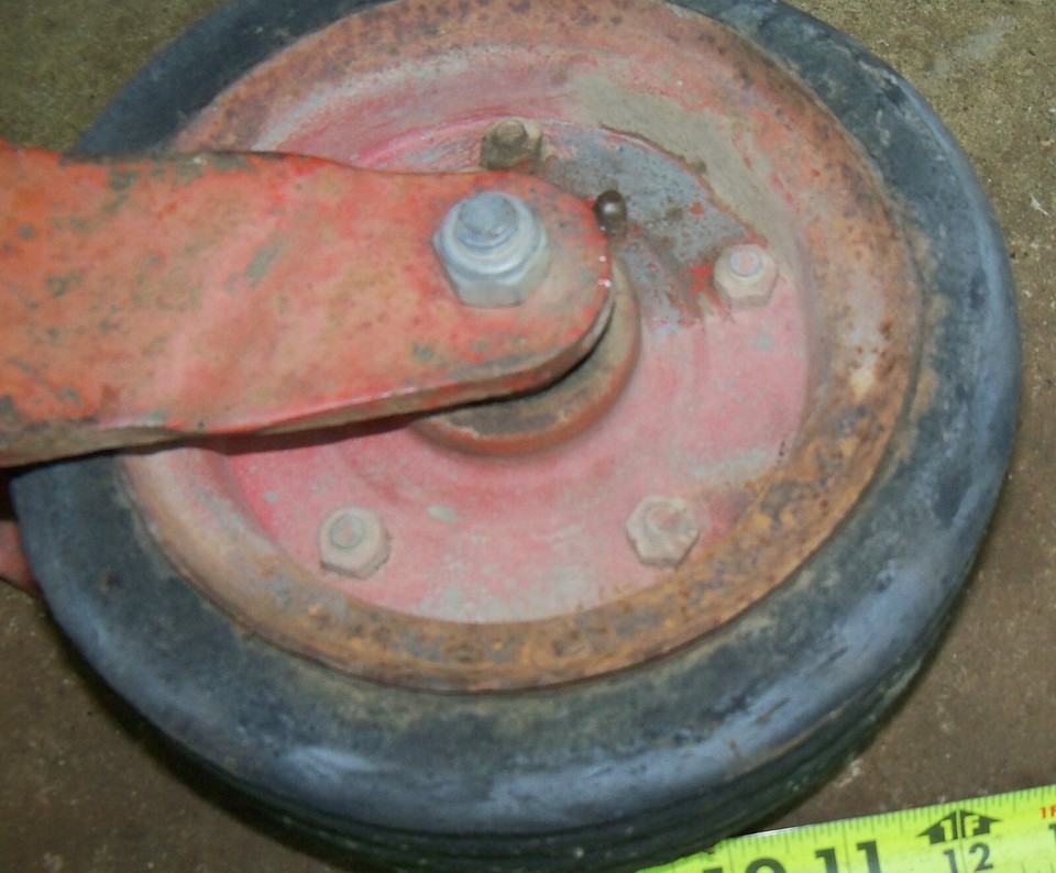 72" Finish Mower Bush Brush Hog Deck Caster Wheel Post Arm 8" Tire | eBay
